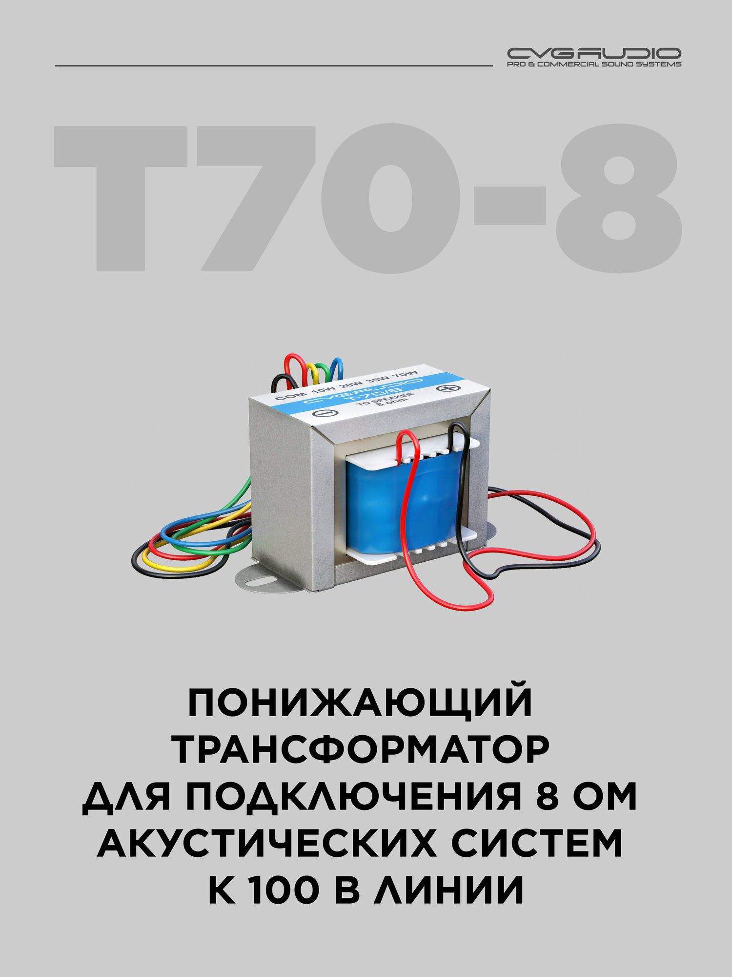 CVGAUDIO T-70/8 Понижающий трансформатор