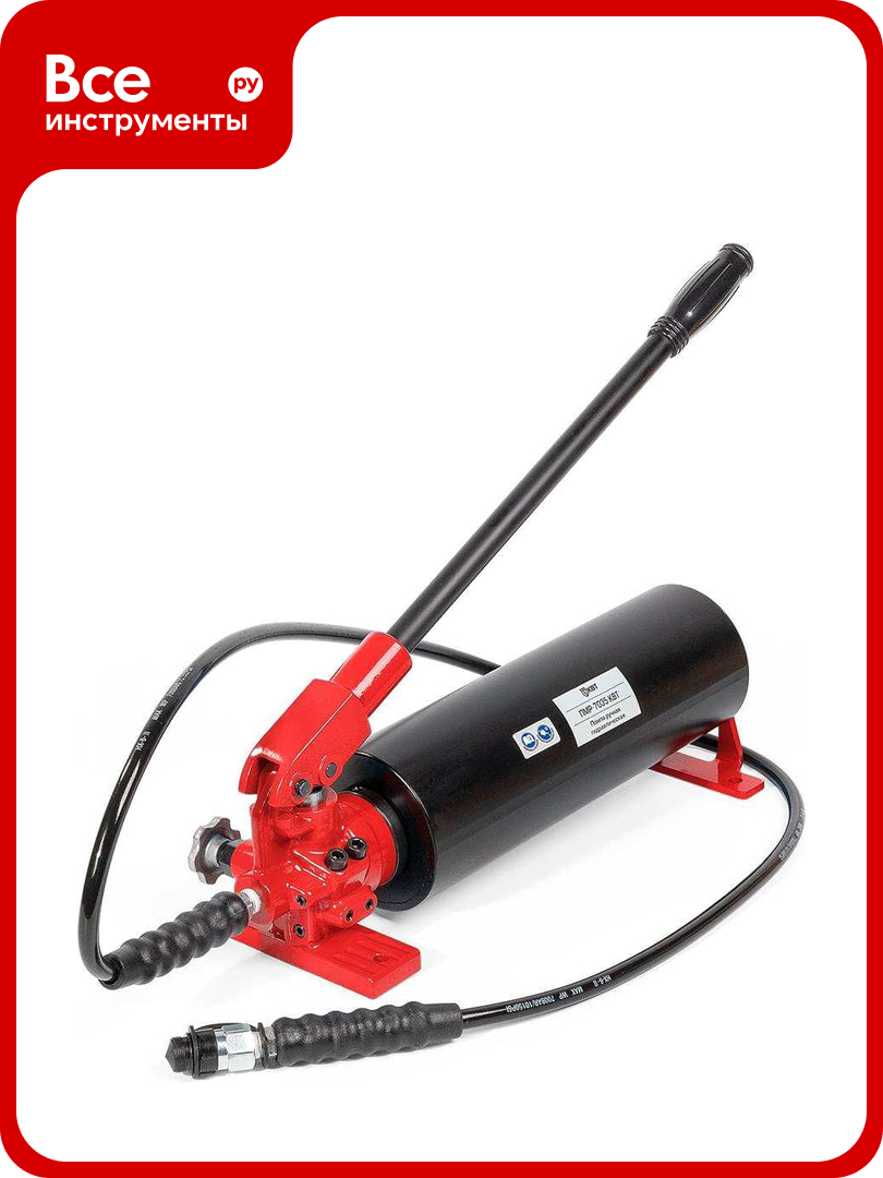 Гидравлическая ручная помпа КВТ ПМР-7035 85140 профессионального уровня с трехдюймовым штуцером для высоких нагрузок