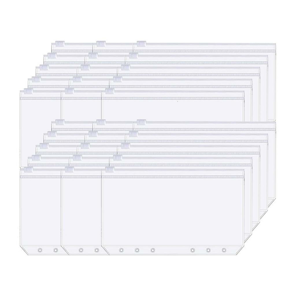 Конверты для денег (12/15/30 шт.), Застежка-молния A5 с откидным листом30