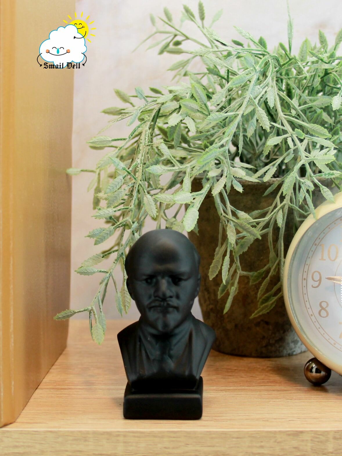 Статуэтка бюст Ленин В. И. 7 см гипс, цвет черный матовый