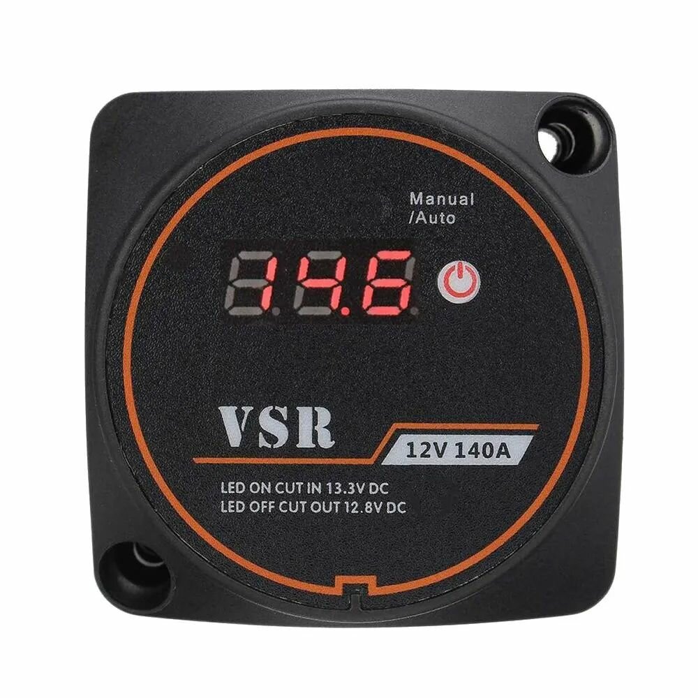 Напряжение чувствительное реле раздельного заряда цифровой дисплей VSR 12 В 140 А для автомобиля RV яхты интеллектуальный изолятор аккумулятора