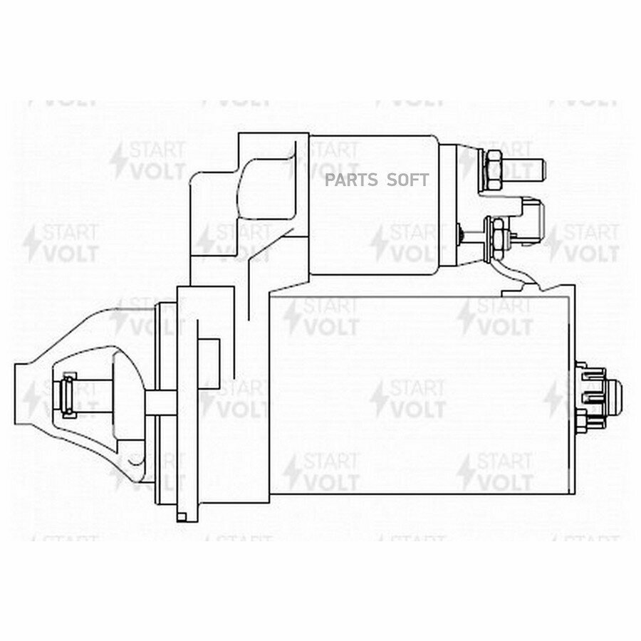 Стартер BMW 5 F10 (11-)/3 F30 (12-)/X3 F25 (11-) 2.0I AT 2,1кВт от официального дистрибьютора, STARTVOLT, артикул LST2610