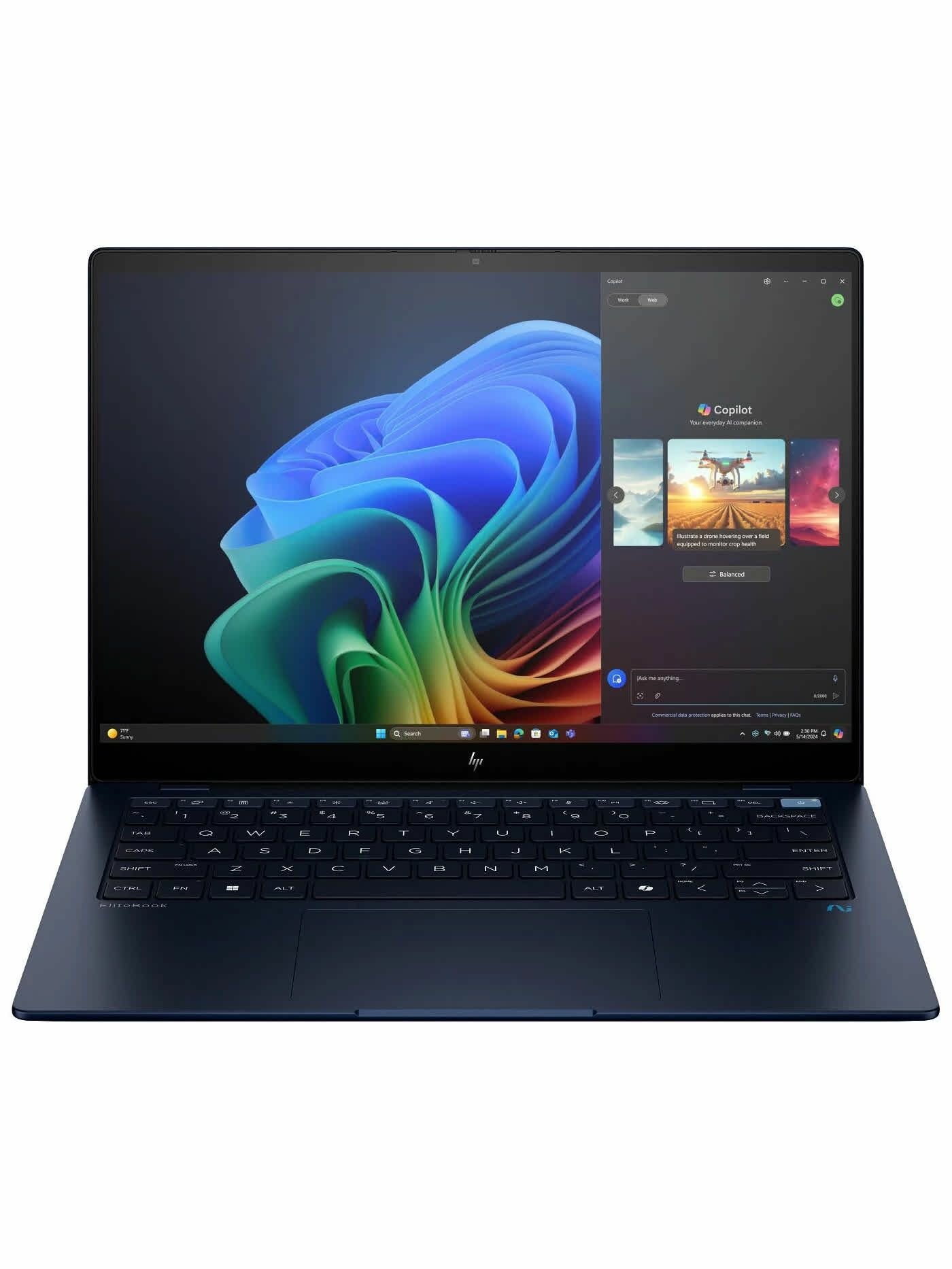 Ноутбук для работы и игр, Ноутбук HP EliteBook Ultra G1i 14 (B66W6AT)