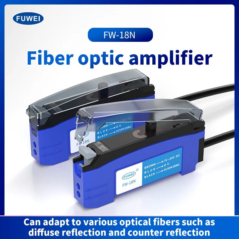 FUWEI FW-18P Rotary Fiber Amplifier, PNP Output — фото 1