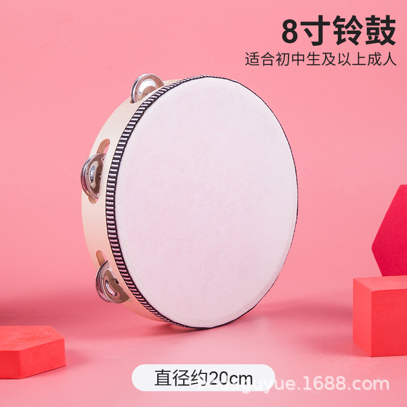 Инструмент ударных Орффа, тамбурин, детский колокольчик, тамбурин для учителей детского сада, деревянный инструмент для обучения танцам