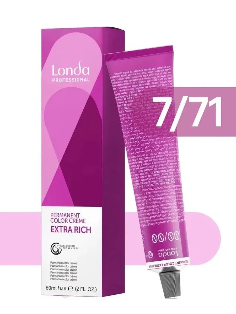 Стойкая крем-краска londa Extra Rich 7/71