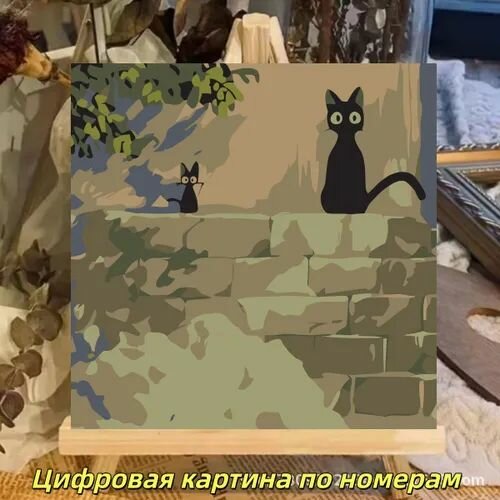 Детская и маленькая картина по номерам на холсте с тематикой природы для девочек 20 х 20