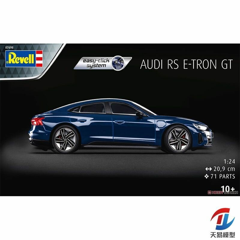 Сборная модель Машинка Revell-07624 1/24 Audi RS E-tron GT sports car model kit