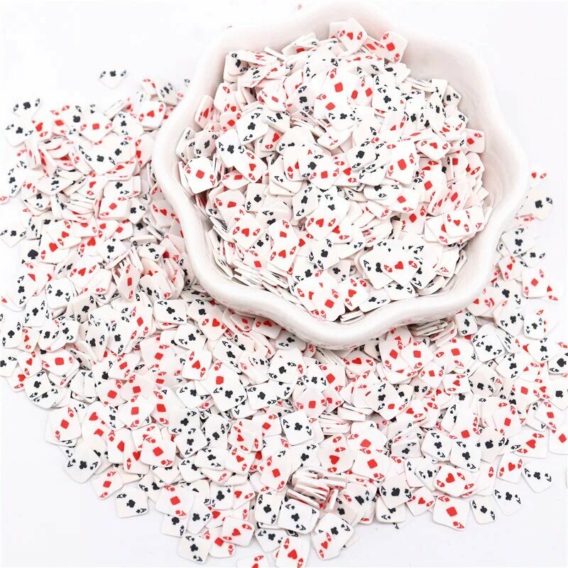 Полимерная глина 10г красная черная 5мм для рукоделия Белый, white