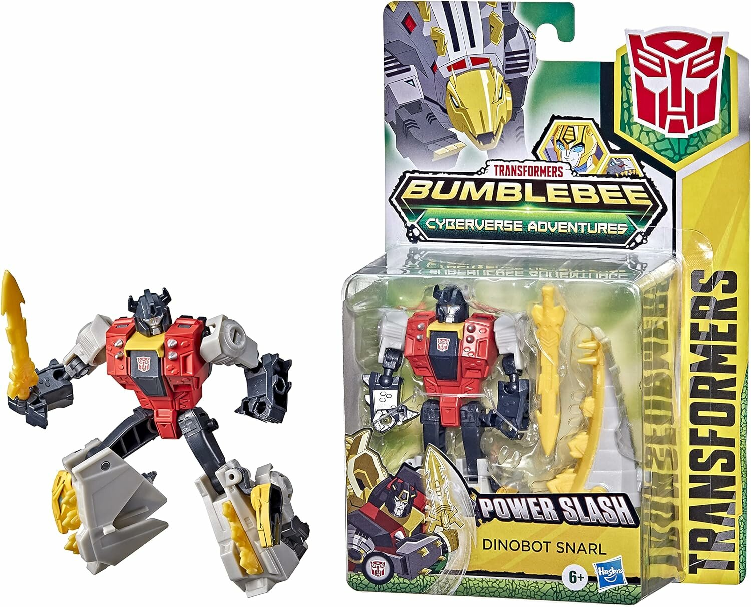 Фигурка Hasbro Transformers - Фигурка трансформера Бамблби из серии Cyberverse Adventures Dinobot Snarl, 13.5 см