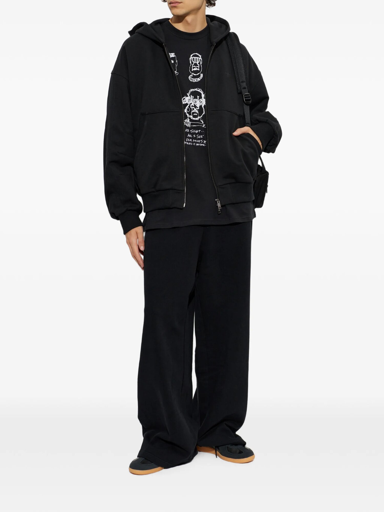 Худи adidas Premium Essentials cropped full-zip hoodie, размер 50 GER — фото 1