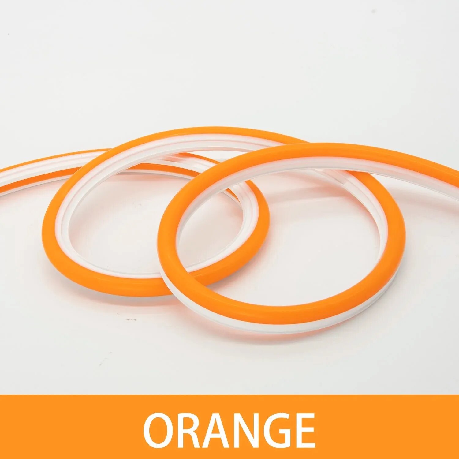 Светодиодная трубка NeonFlex 2м, оранжевый, 6 мм