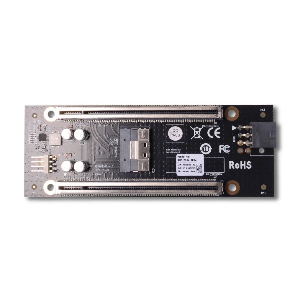 ADT-Link Райзер PCI-E PCIe 4.0 X4+X4 — фото 1