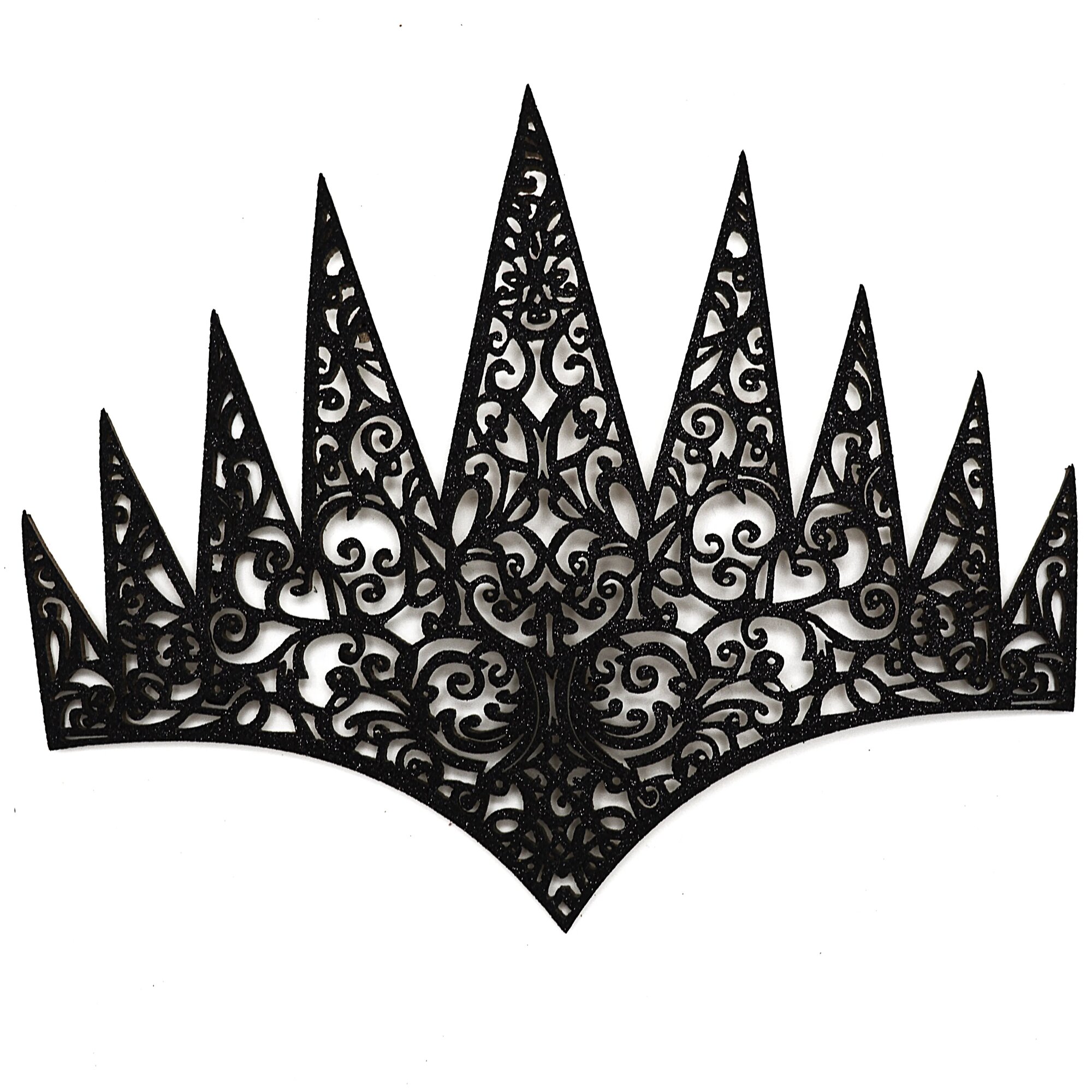 Винтажная серебряная золотая черная корона для женщин Черный, black