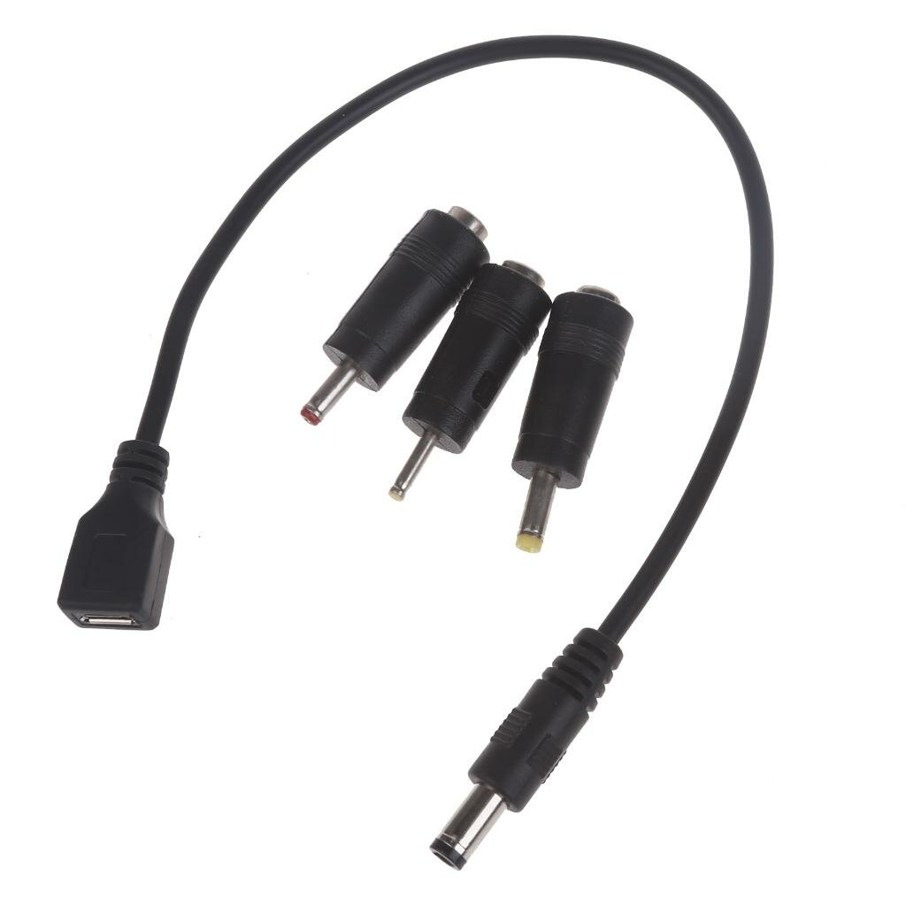 Микро USB на 5.5x2.1 мм переходник 27 см