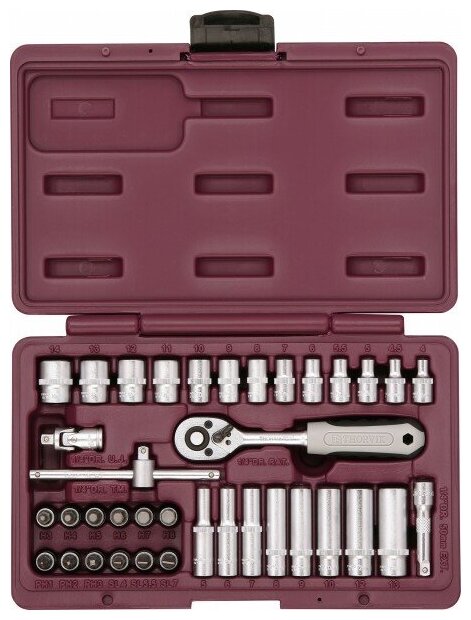 Набор инструмента Thorvik 1/4"DR, 38 предметов, Арт. UTS0038