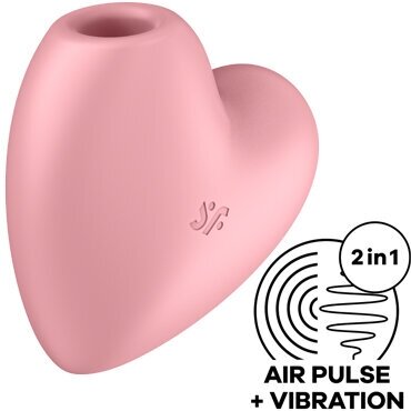 Satisfyer Cutie Heart, розовый Бесконтактный стимулятор клитора с вибрацией