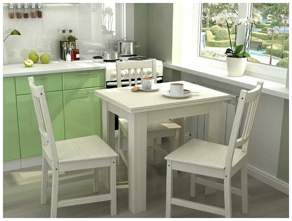 Стол кухонный раскладной (Дуб белфорт) СМ