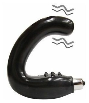 Вибромассажёр простаты Dual Peak. силикон, черный