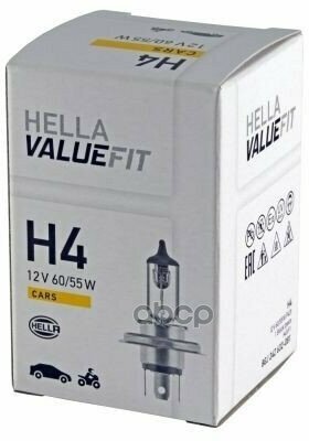 Лампа накаливания VALUEFIT, H4 12V 60/55W P 43t HELLA арт. 8GJ242632-081