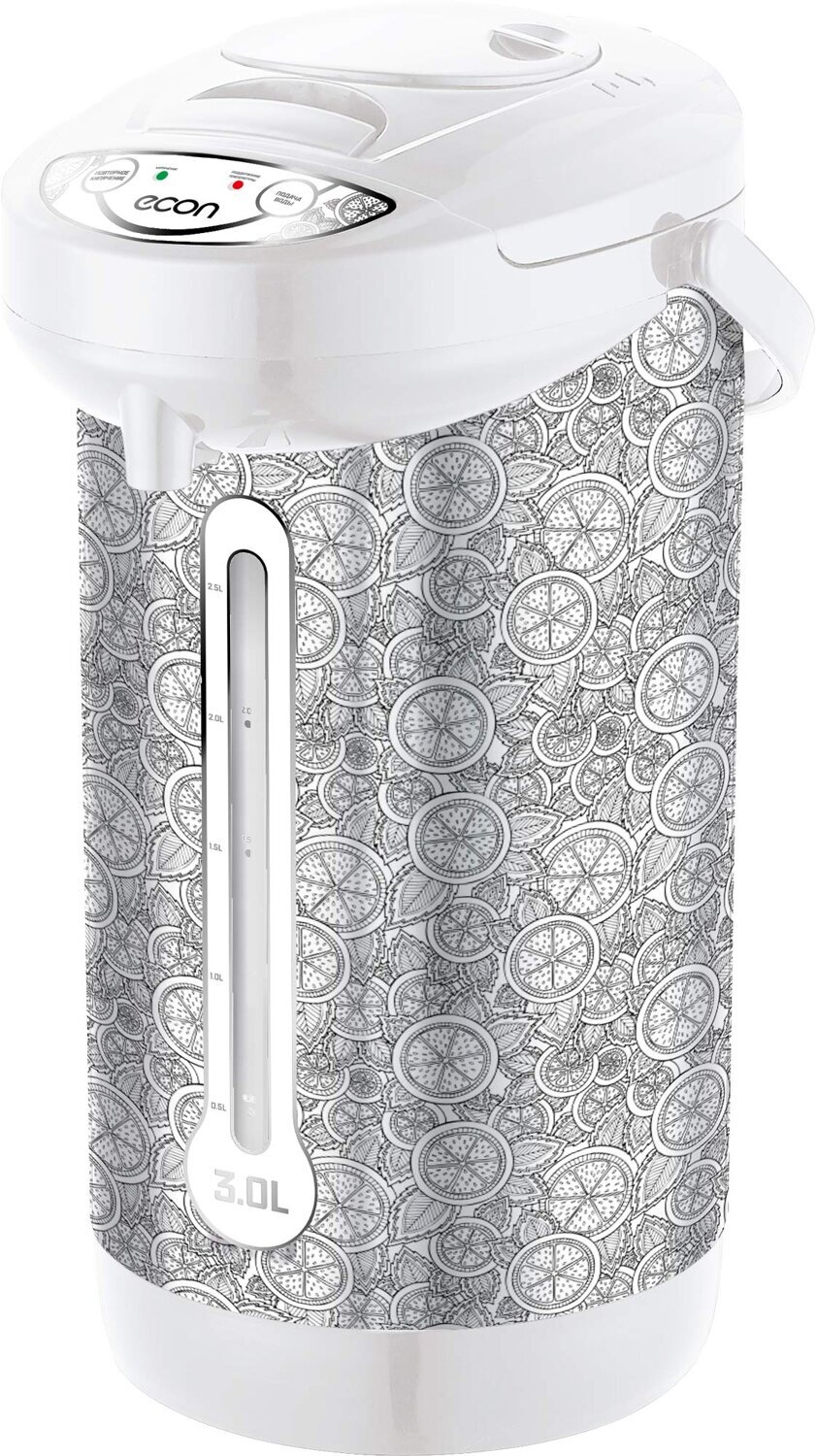 Термопот ECON ECO-301TP серебристый 'принт'