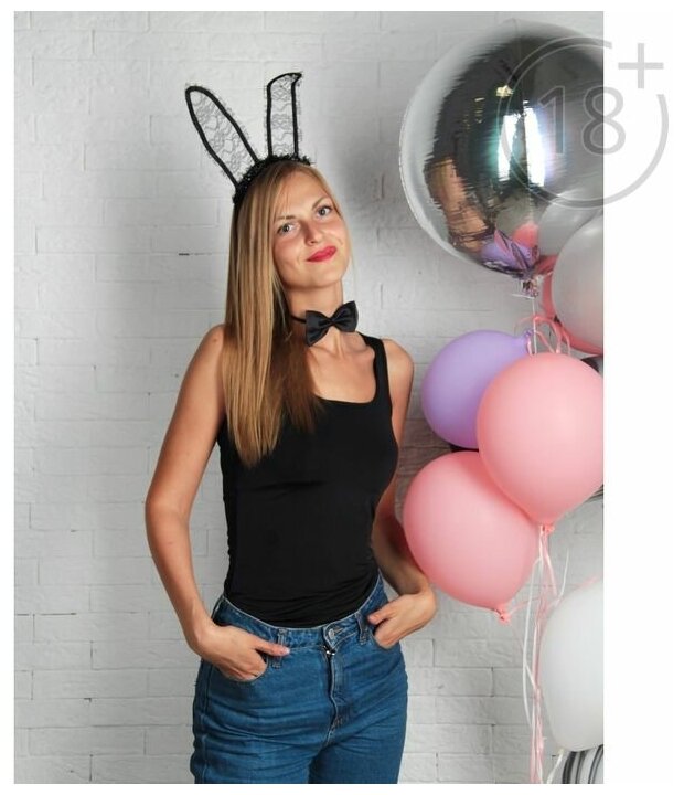 Канравальный набор "Твоя зая" (бабочка+ушки)