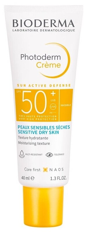 BIODERMA Photoderm/Фотодерм Солнцезащитный крем для лица SPF50, 40 мл