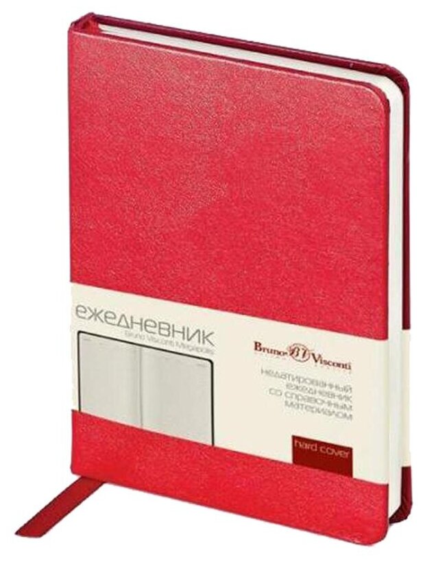 Ежедневник недатир. А6 87 х 131 мм Megapolis красн 200 стр. 3-283/04 Bruno Visconti 1157032
