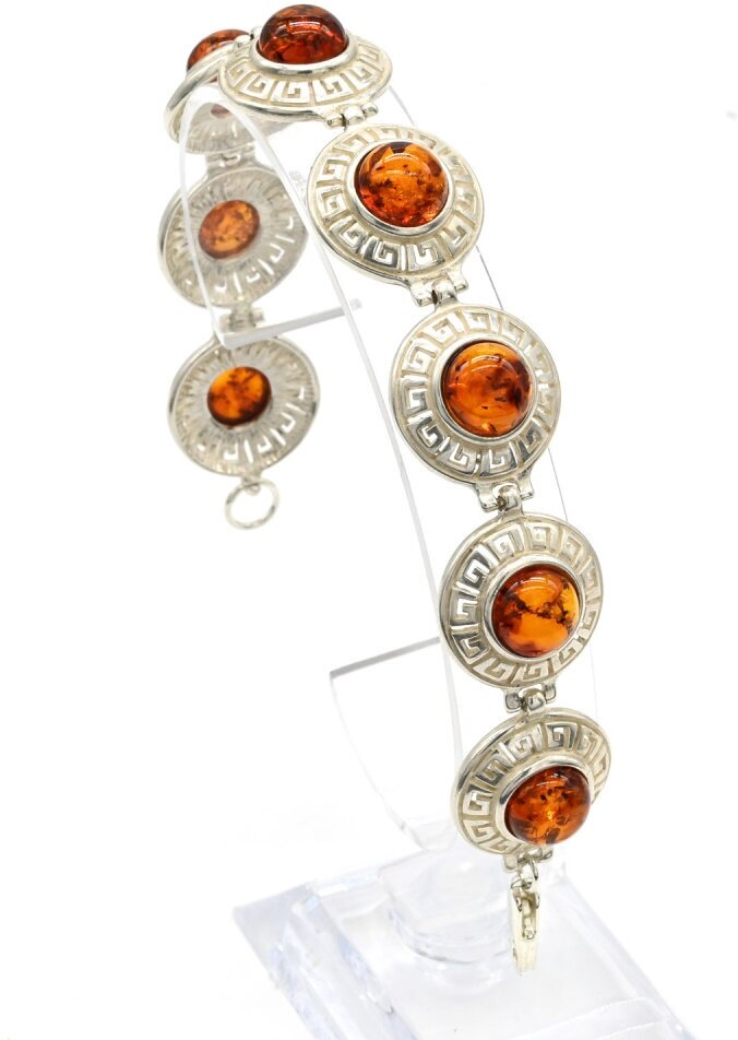 Браслет, янтарь