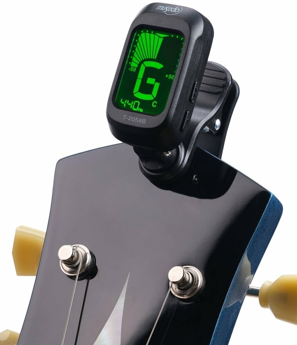 Инструментальный тюнер Musedo T-2058B, монохромный дисплей