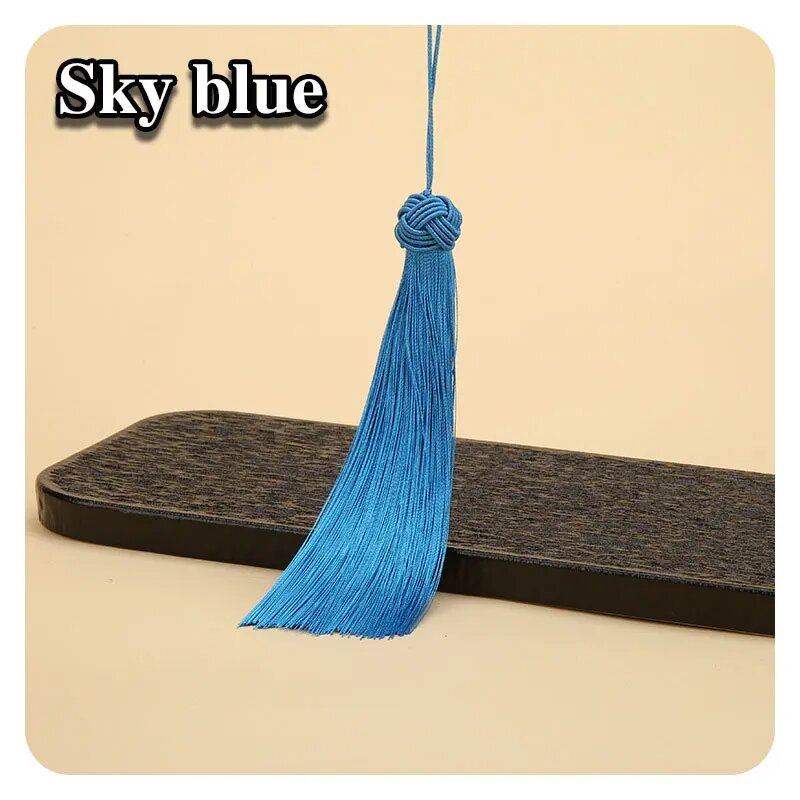 Кисточки из бисера для рукоделия Синий, 10pcs, Sky blue