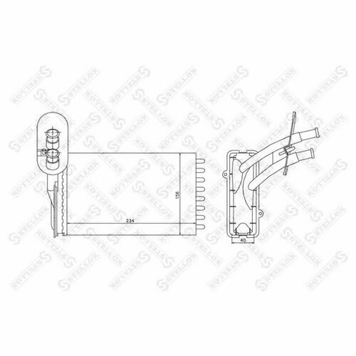 Радиатор печки Stellox 1035116SX