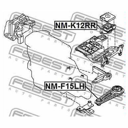 Опора двигателя Febest nmf15lh