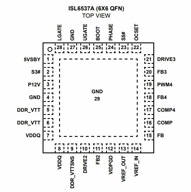 Микросхема ISL6537A