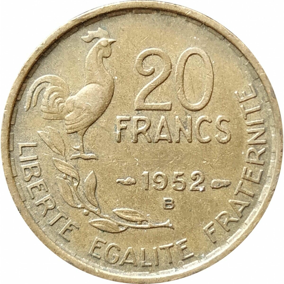 20 франков 1952 Франция B из оборота