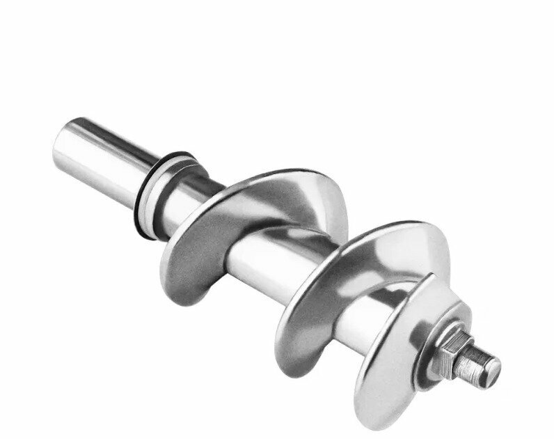 Шнек для мясорубки Supra металлический / Размер 120 мм под квадратный нож