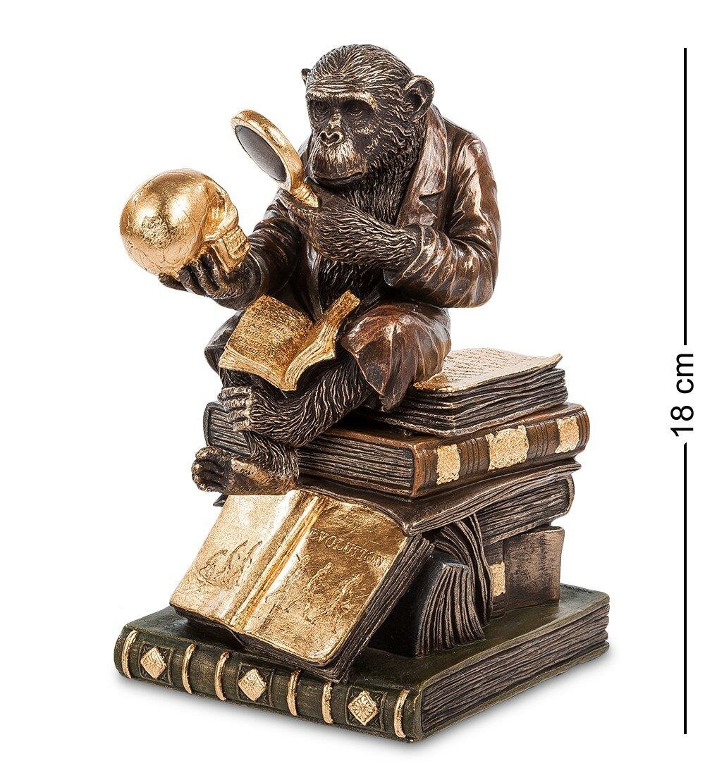 Шкатулка Обезьяна с черепом (Гуго Рейнгольд) A2049395 Veronese, Полистоун