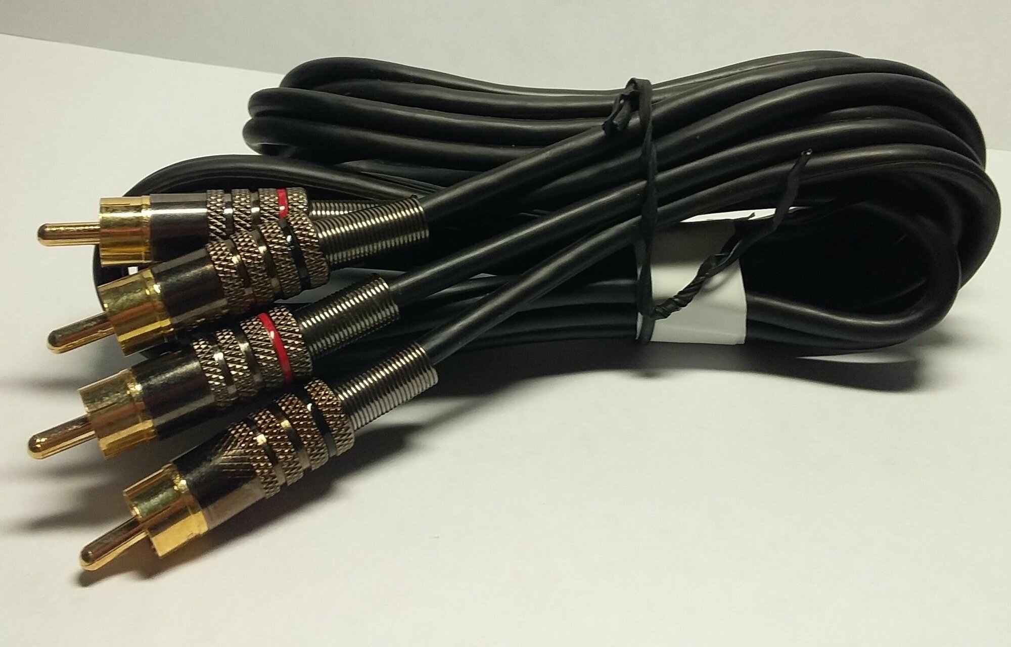 Кабель аудио 2 RCA штекер метал- 2 RCA штекер метал 2 метра