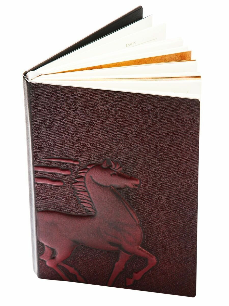 Sweethorse / Ежедневник недатированный, А5, 96 листов, бордовый — фото 1