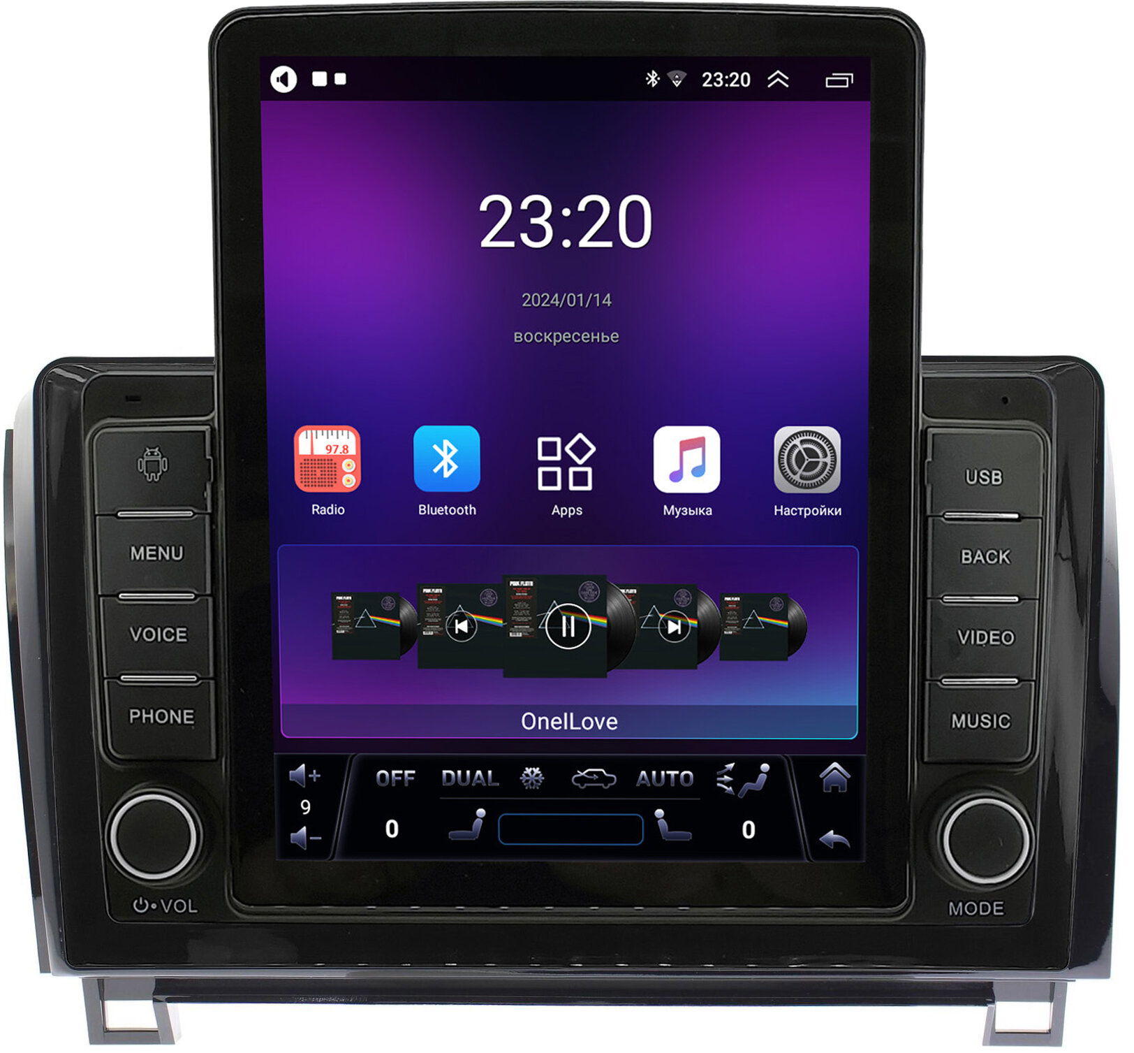 Штатная магнитола Toyota Sequoia 2, Tundra 2 2007-2022 Canbox GTR095-1055 Android 10 (QLed, 4/64, DSP, CarPlay) (с усилителем JBL)