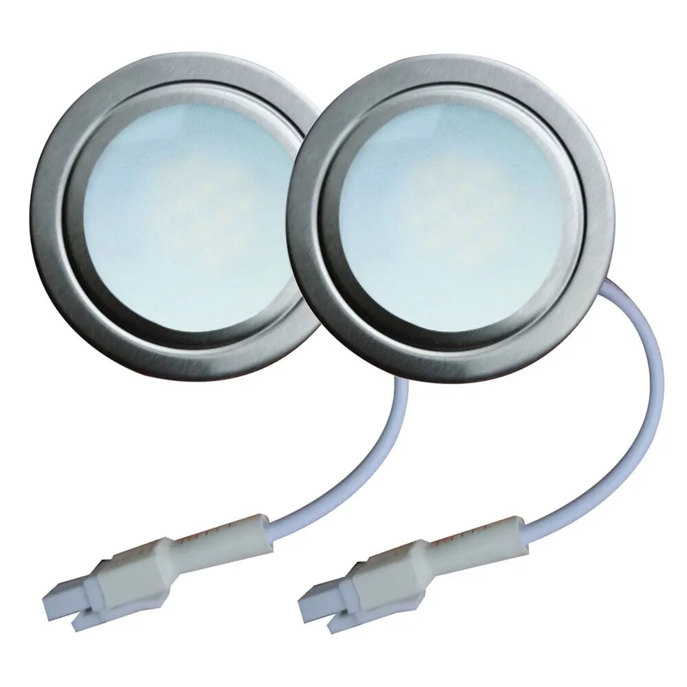 2-х шт, 50 мм, 55 мм, лампа с отверстием для плиты, вытяжка, 1,5 Вт, 12 В постоянного тока, 230 В с разъемом EL4.5, вентиляционное освещение, лампа для шкафа