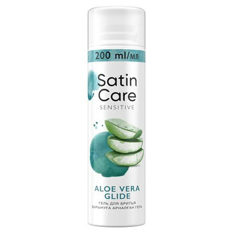Гель для бритья Satin Care с алоэ вера для чувствительной кожи, 200мл