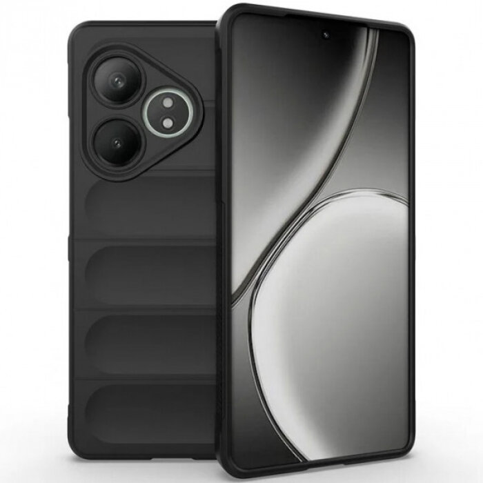 Flex Silicone Противоударный чехол для Realme GT Neo 6 / 6T / 6 SE с защитой камеры и микрофиброй