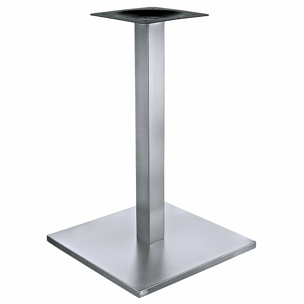 Подстолье 1022EM STOOL MARKET хромированный, круглая столешница, квадратное основание