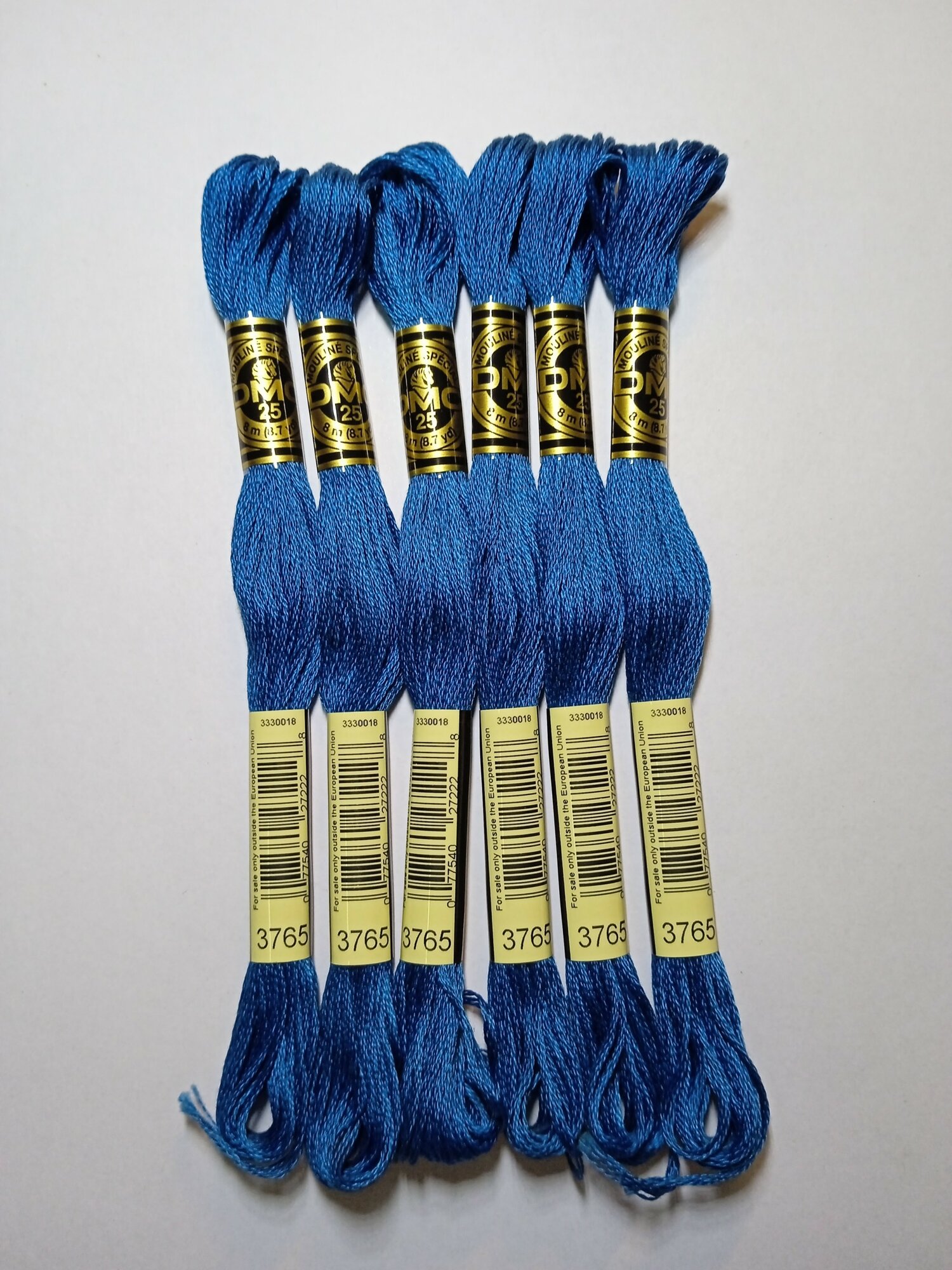 Набор ниток мулине, 8 м, 6 шт DMC-3765_6