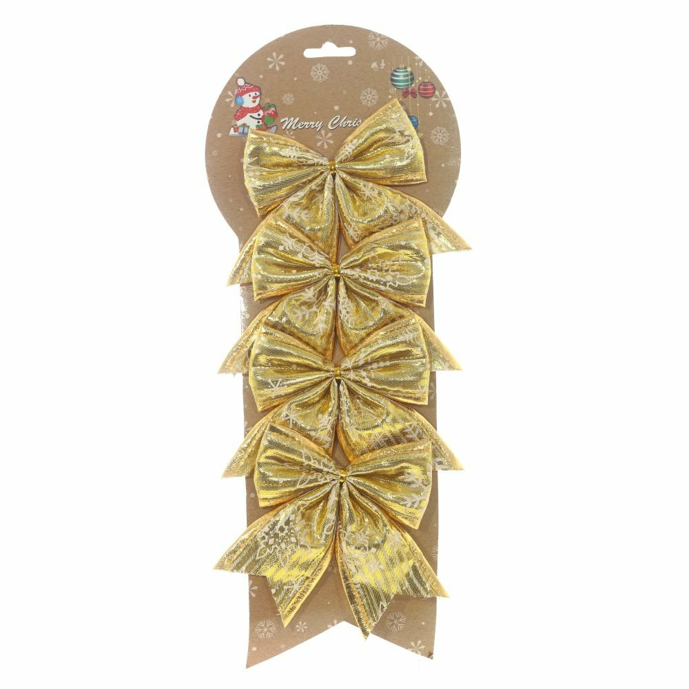 Изделие декоративное Бант, набор из 4 шт, 10*10*12 см KSM-754255