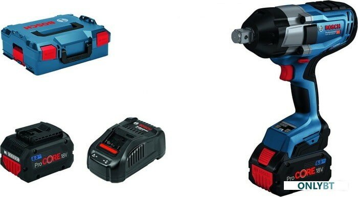 Гайковерт Bosch GDS 18V-1050 H Professional 06019J8502 (с 2-мя АКБ 8 Ah, кейс)