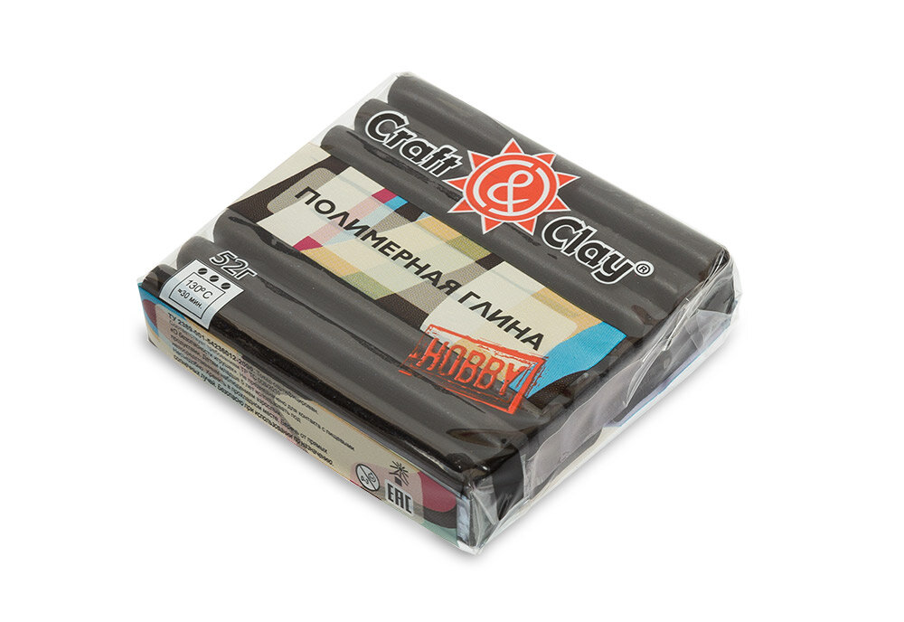 Полимерная глина "Craft&Clay" CCH гламур 52 г 1502 черный