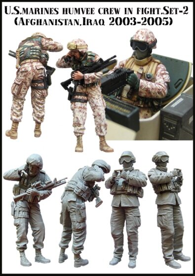 EM35063 Evolution Miniatures Американский экипаж БТР, Ирак 2003-2005 гг (2 фигуры) Масштаб 1/35