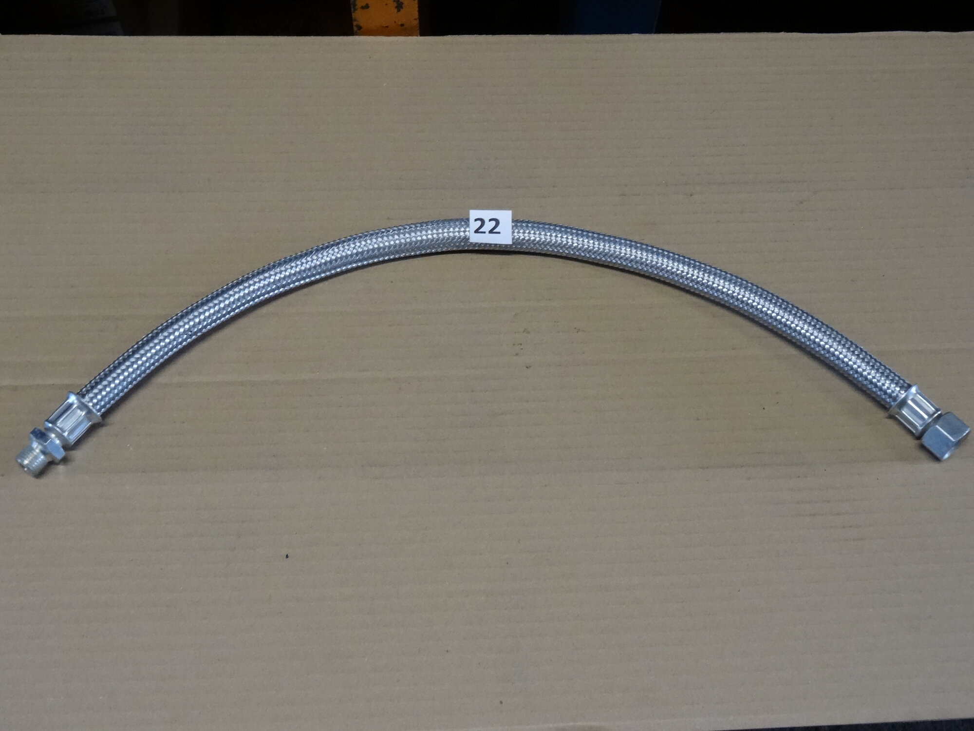 Шланг тормозной КамАЗ брон. L=600мм (г+ш)